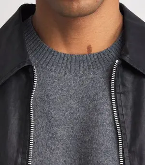 CRAIG GREEN Wool Felt Stripe Crewneck Sweater