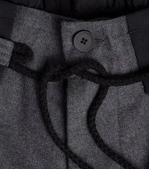 CRAIG GREEN Wool Lace Wide-leg Trousers - Grey