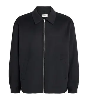 FRAME Double-face Wool Bomber Jacket - Black