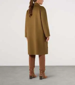 Marina Rinaldi Virgin Wool Embellished Coat