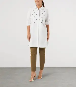 Marina Rinaldi Canvas Slim Trousers