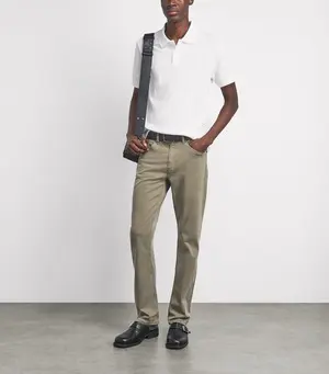 Vince Pima Cotton Knit Polo Shirt