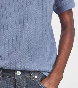 Vince Pima Cotton Knit Polo Shirt