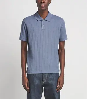 Vince Pima Cotton Knit Polo Shirt