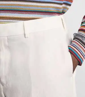 Paul Smith Linen Straight Trousers