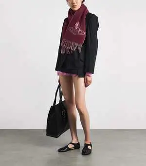 VIVIENNE WESTWOOD Wool Orb Scarf