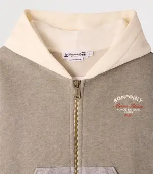 Bonpoint Cotton-blend Zip-up Hoodie