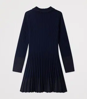 Bonpoint Wool Ribbed Mini Dress