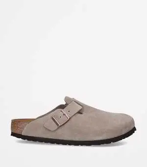 BIRKENSTOCK Suede Boston Clogs