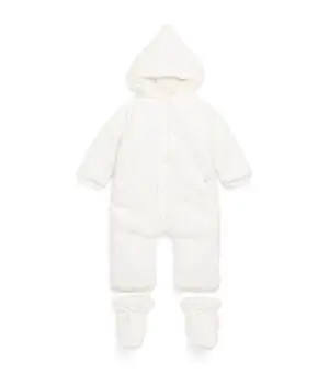 PAZ RODRIGUEZ Virgin Wool Snowsuit And Booties Set