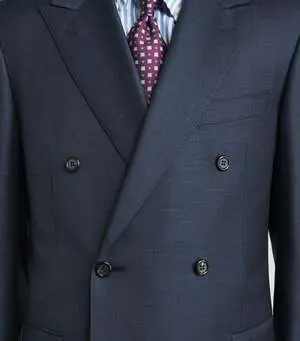 Canali Wool Double-breasted 2-piece Suit