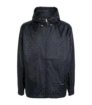 Sandro Technical Fabric Jacquard Jacket - Black