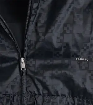 Sandro Technical Fabric Jacquard Jacket