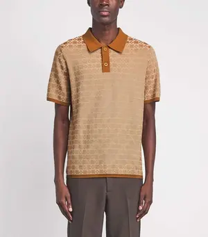 Sandro Jacquard Polo Shirt