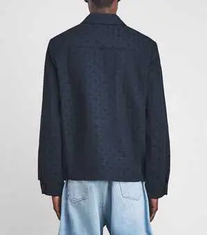 Sandro Jacquard Denim Jacket
