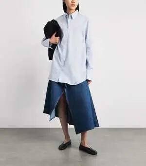 TOTEME Cotton-linen Oversized Shirt