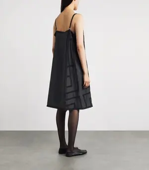 TOTEME Silk Monogram Midi Dress