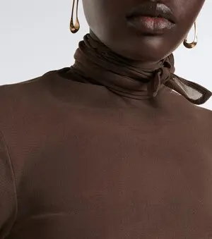 LEMAIRE Mesh Turtleneck Top