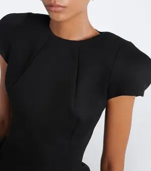 Magda Butrym Padded Silk And Cashmere Top