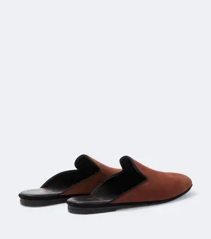 Rubinacci Suede Slippers - Brown