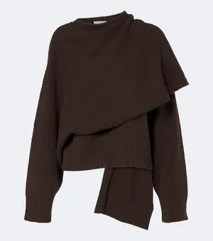 Altuzarra Palmer Layered Cotton-blend Sweater - Brown
