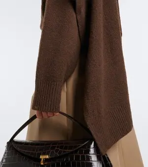 Altuzarra Palmer Layered Cotton-blend Sweater In Cocoa