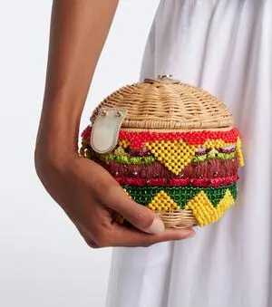 Judith Leiber Cheeseburger Embellished Clutch