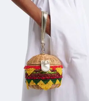 Judith Leiber Cheeseburger Embellished Clutch