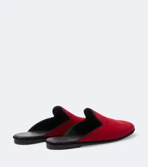 Rubinacci Suede Slippers - Red