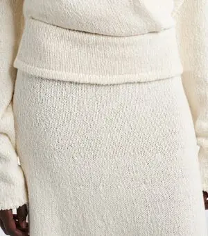 AYA MUSE Kena Knitted Cotton Midi Skirt