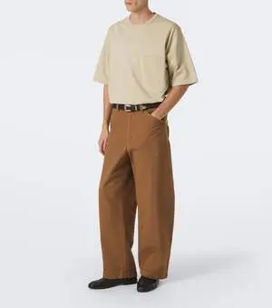 LEMAIRE Cotton Jersey T-shirt - Beige