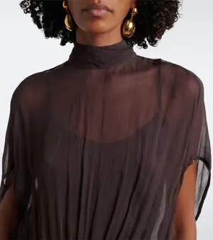 Staud Viviana Sheer Maxi Dress