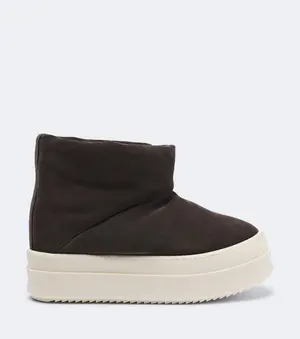Rick Owens Mega Bumper Suede Ankle Boots