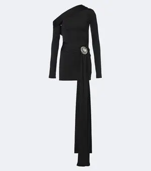 David Koma Embellished One-shoulder Minidress