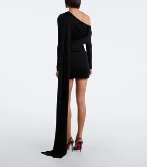 David Koma Embellished One-shoulder Minidress