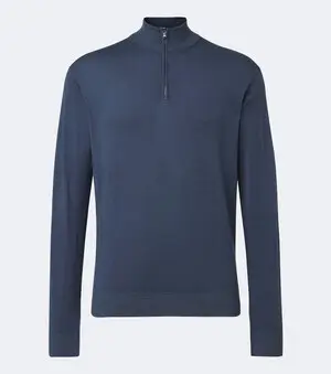 Sunspel Wool Half-zip Sweater