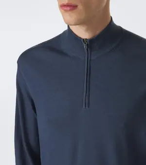 Sunspel Wool Half-zip Sweater