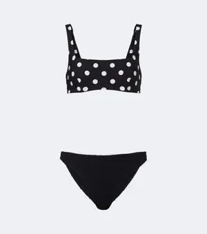 Hunza G Colette Polka-dot Bikini - Black