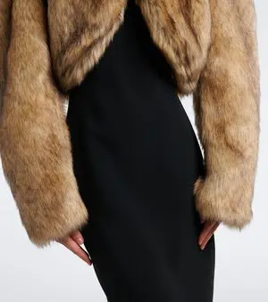David Koma Cropped Turtleneck Jacket