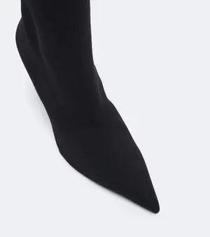 Balmain Knitted Wedge Ankle Boots