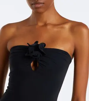 Magda Butrym Floral Appliqué One-piece Swimsuit