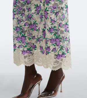 Rabanne Floral Lace Maxi Dress
