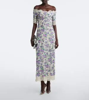 Rabanne Floral Lace Maxi Dress