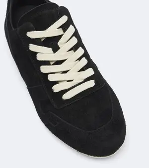 Rick Owens Suede Lace Up Sneakers