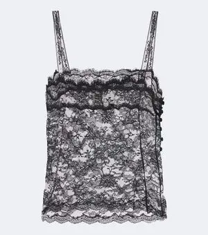 Saint Laurent Lace Camisole - Black