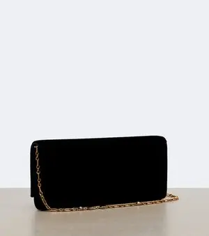Saint Laurent Cassandre Velvet Clutch