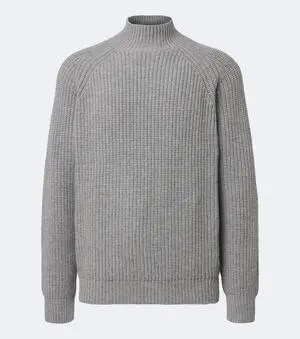 ALLUDE Wool And Cashmere Turtleneck Sweater - Grey
