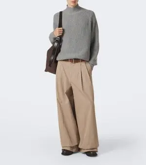 ALLUDE Wool And Cashmere Turtleneck Sweater