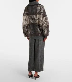 Brunello Cucinelli Pleated Wool-blend Tapered Pants
