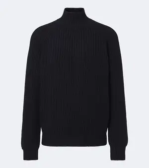 ALLUDE Wool And Cashmere Turtleneck Sweater - Blue